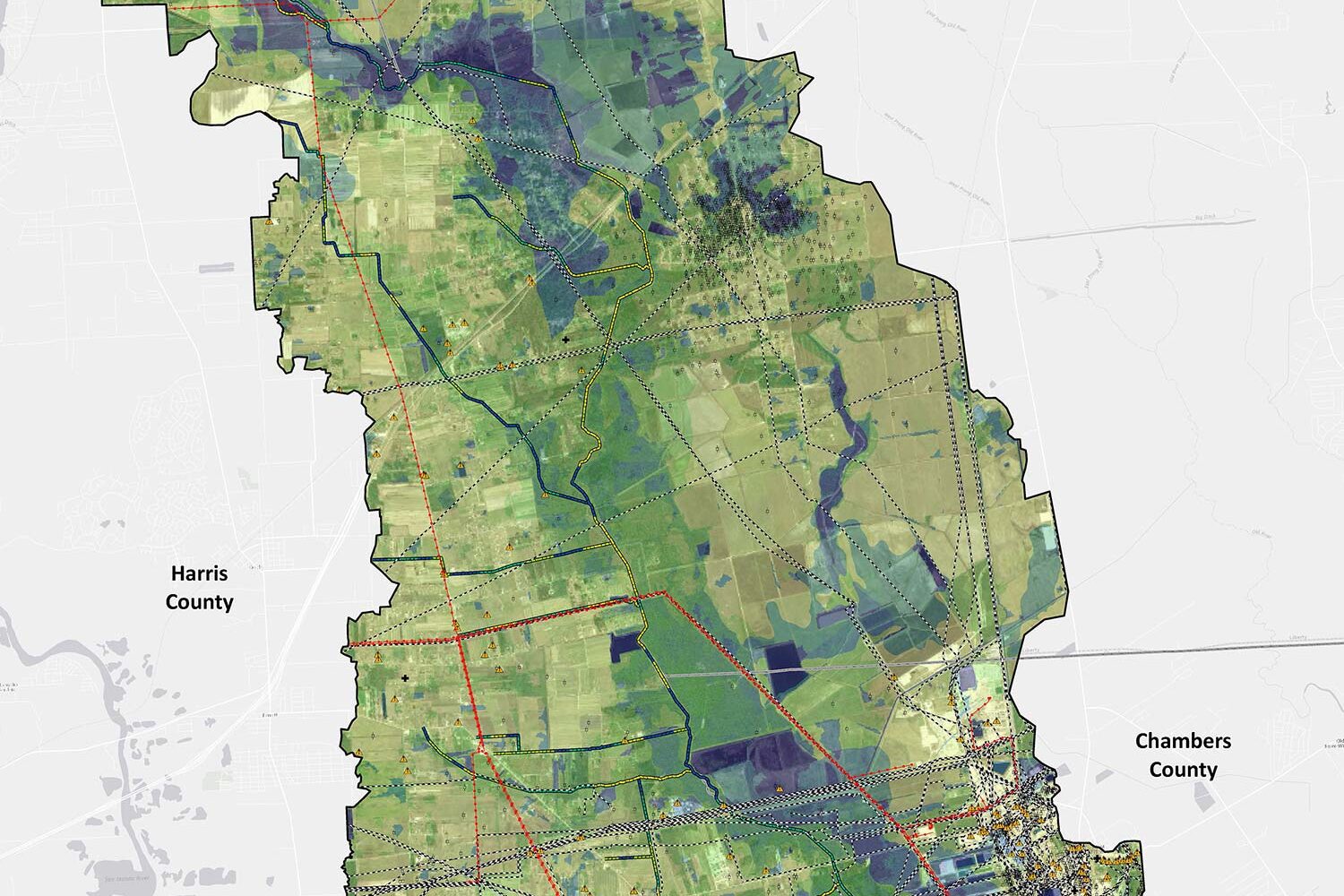 HCFCD Cedar Bayou Wetland/ Environmental Constraints Analysis - Halff
