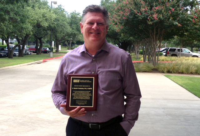 Dan Tanksley Receives NSPE Award - Halff
