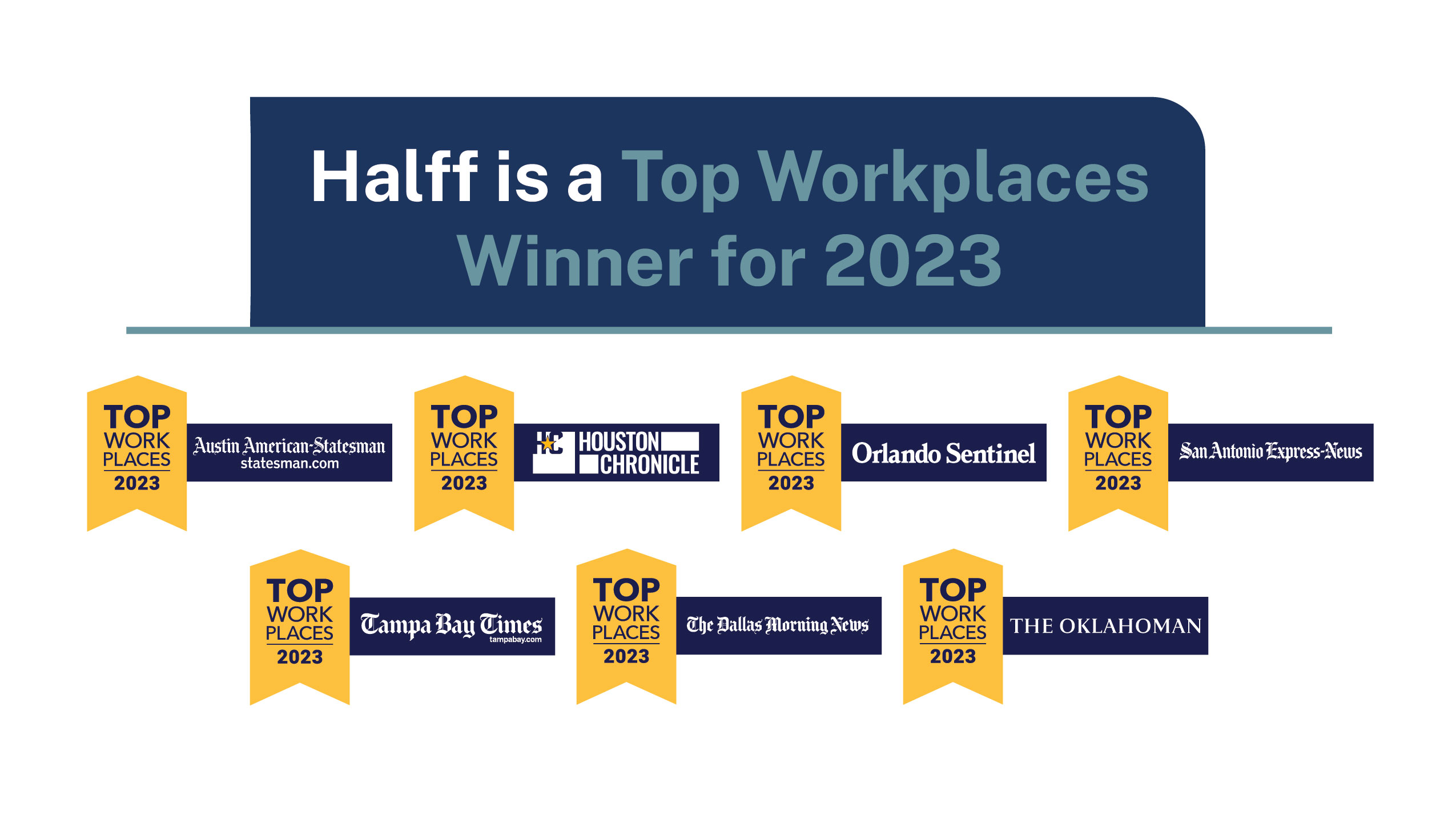 Halff Recognized as a Top Workplace in Seven Regions - Halff