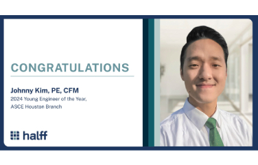 ASCE Houston Recognizes Johnny Kim as Young Engineer of the Year - Halff